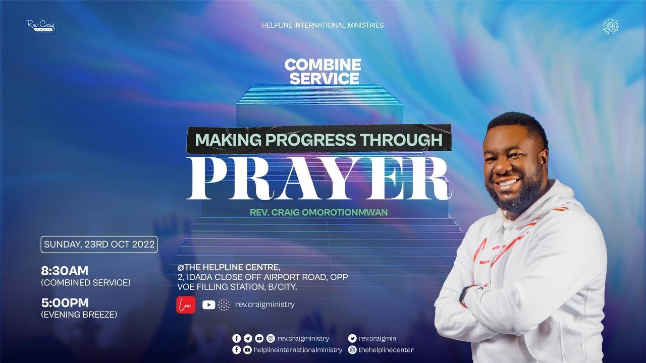 Making Progress Through Prayer (Combined Service) | Rev. Craig ...