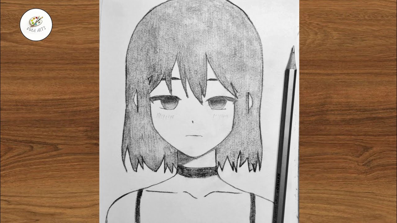 how to draw girl cute anime step by step || Easy anime drawing || - YouTube