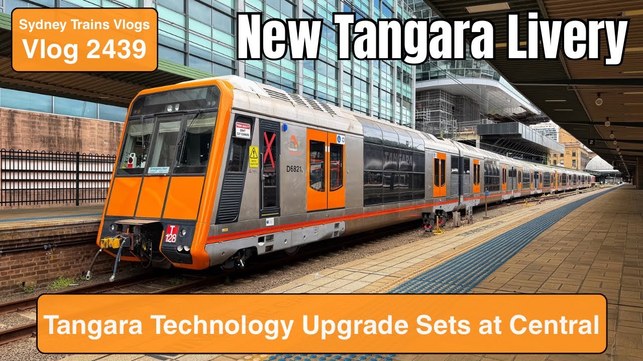 Sydney Trains Vlog 2439: Orange Tangara Technology Upgrade Sets at ...
