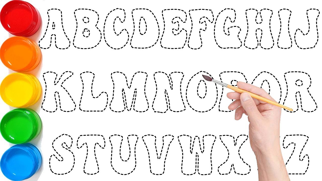 Alphabet Phonics Song With Drawing and Painting // ABC Alphabet Song ...