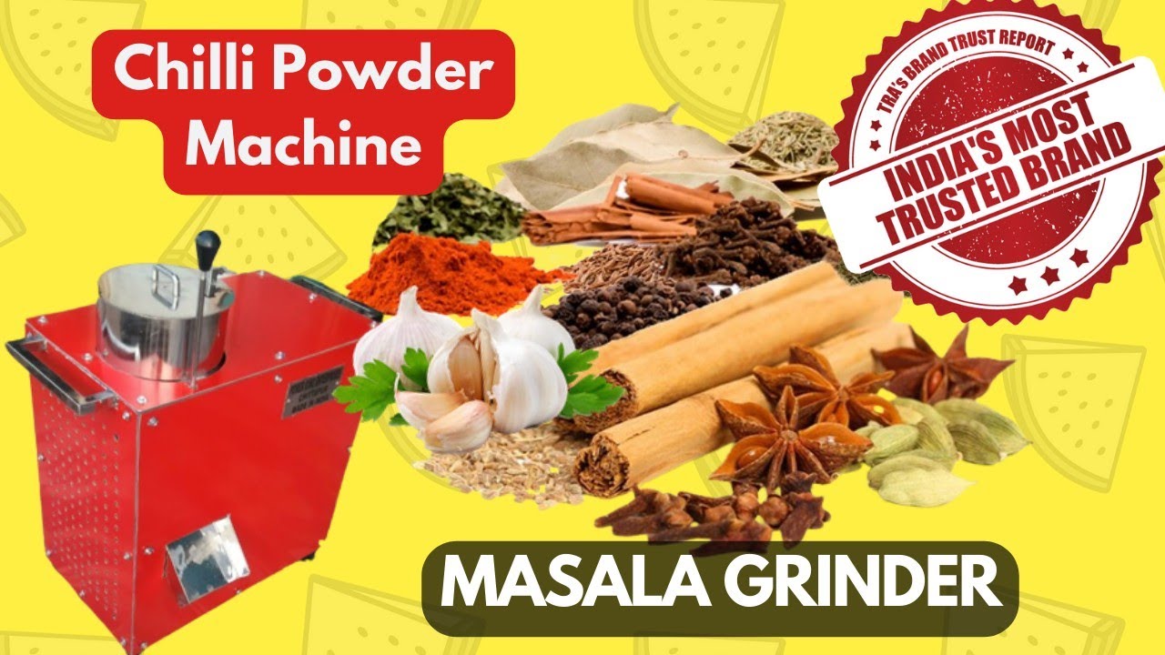 Chilli grinder| Red chilli grinder machine | masala grinder | chilli ...