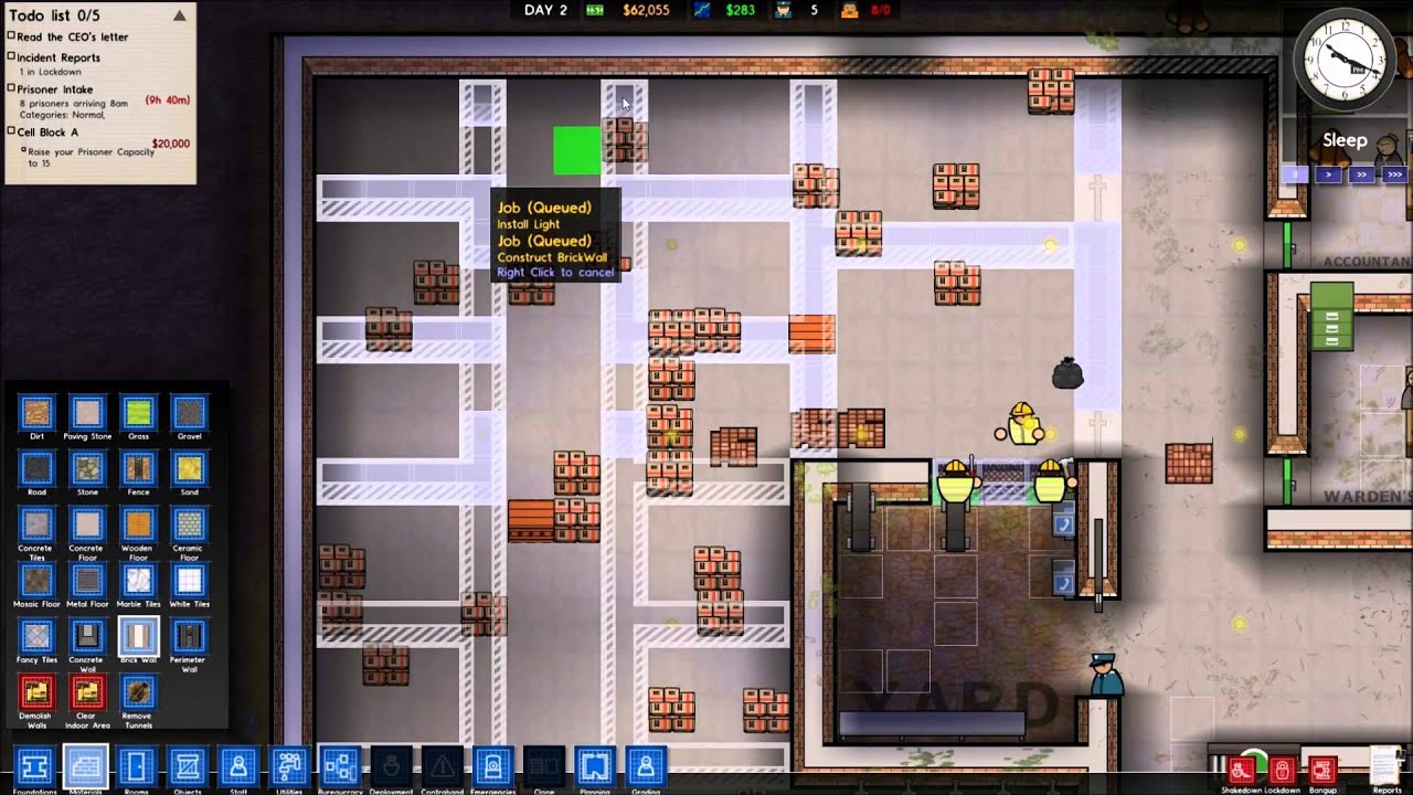 Prison Architect Episode 3: Cell Block A is open for buisness - YouTube