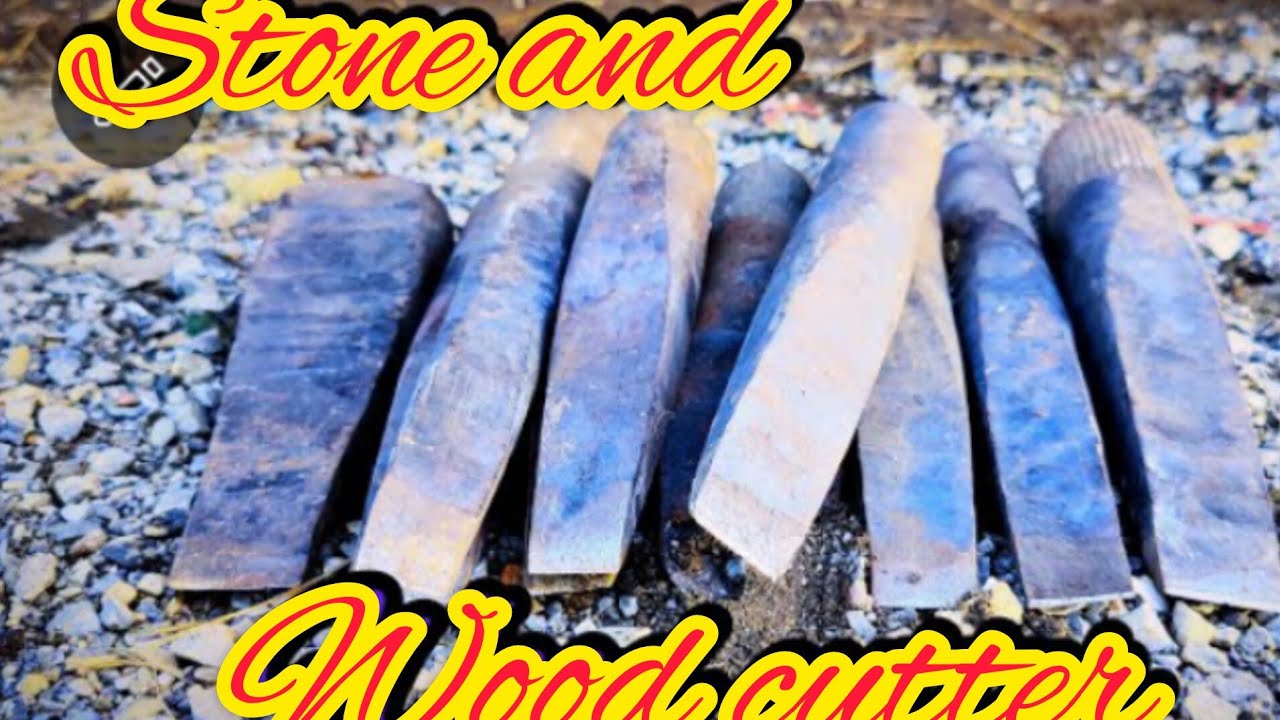 Stone cutter making from axel rod - YouTube