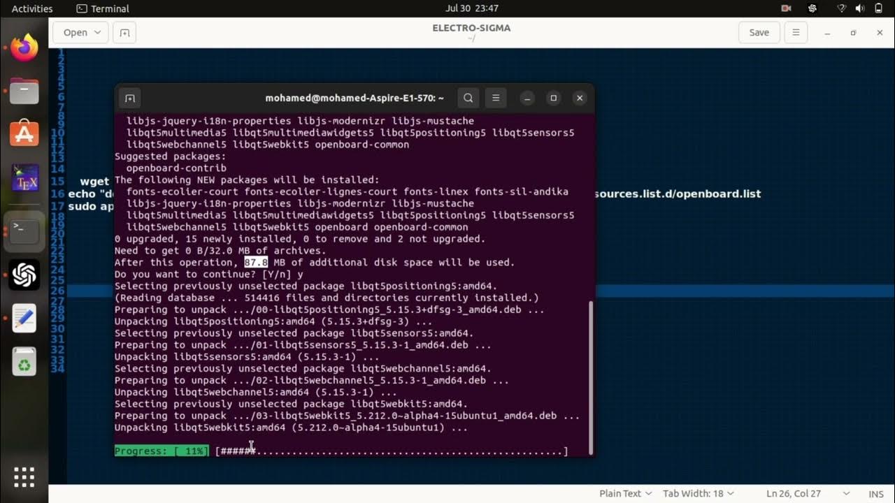 How to install OpenBoard on Ubuntu - YouTube