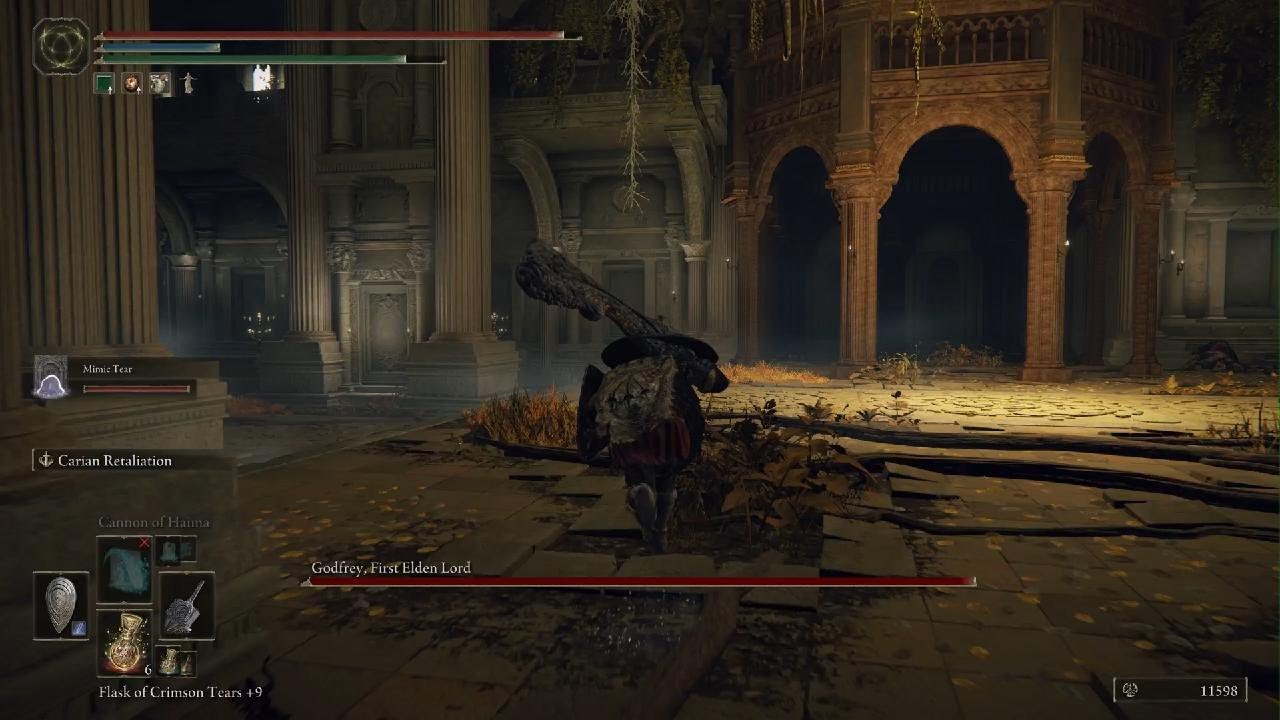 ELDEN RING Godfrey spirit Cheese strat. - YouTube