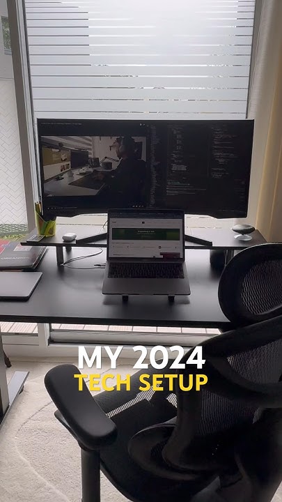 My 2024 desk setup as a software developer | Home office #webdevelopment #tech #coder # ...