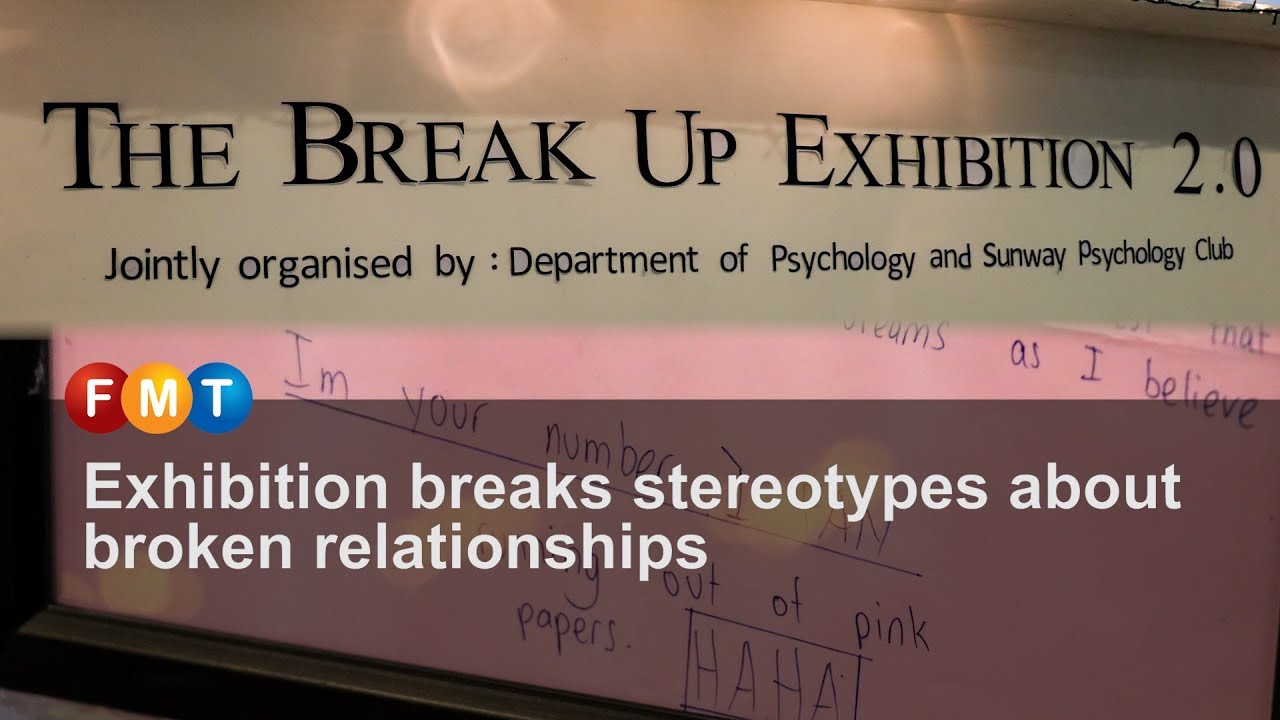 Exhibition breaks stereotypes about broken relationships - YouTube