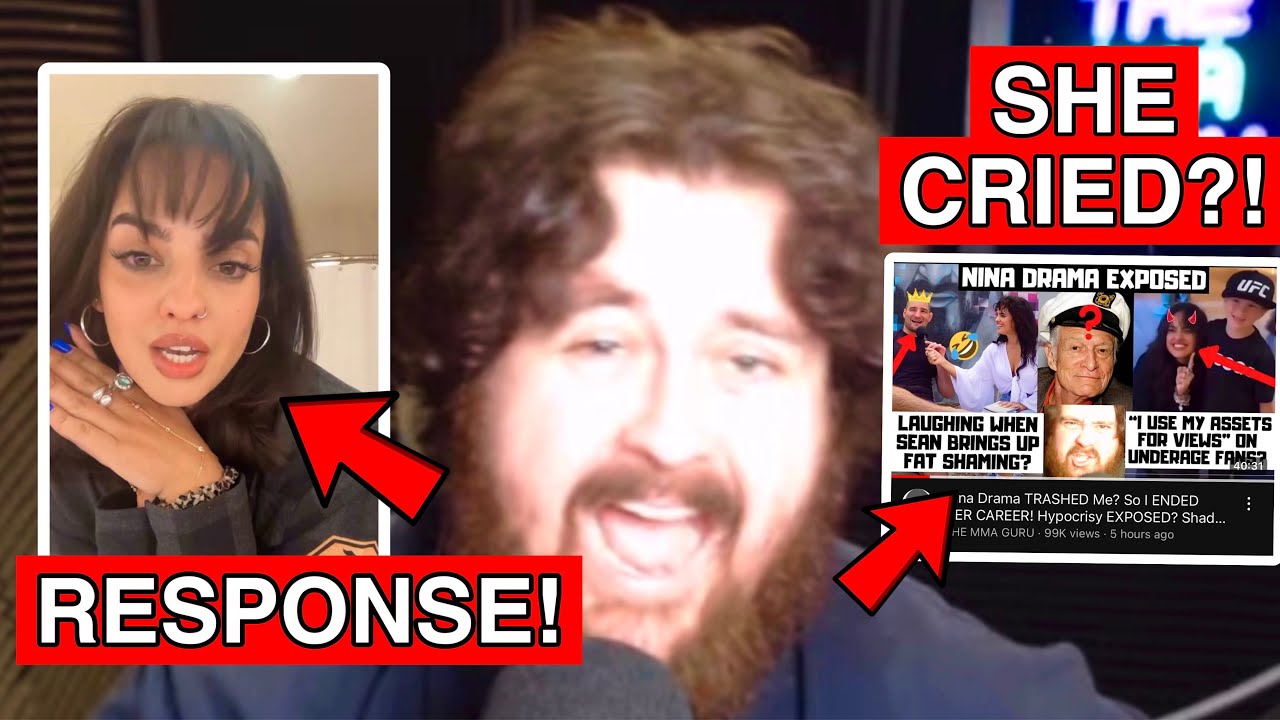 The MMA Guru REACTS To Nina Drama NEW RESPONSE To His EXPOSE VIDEO ...