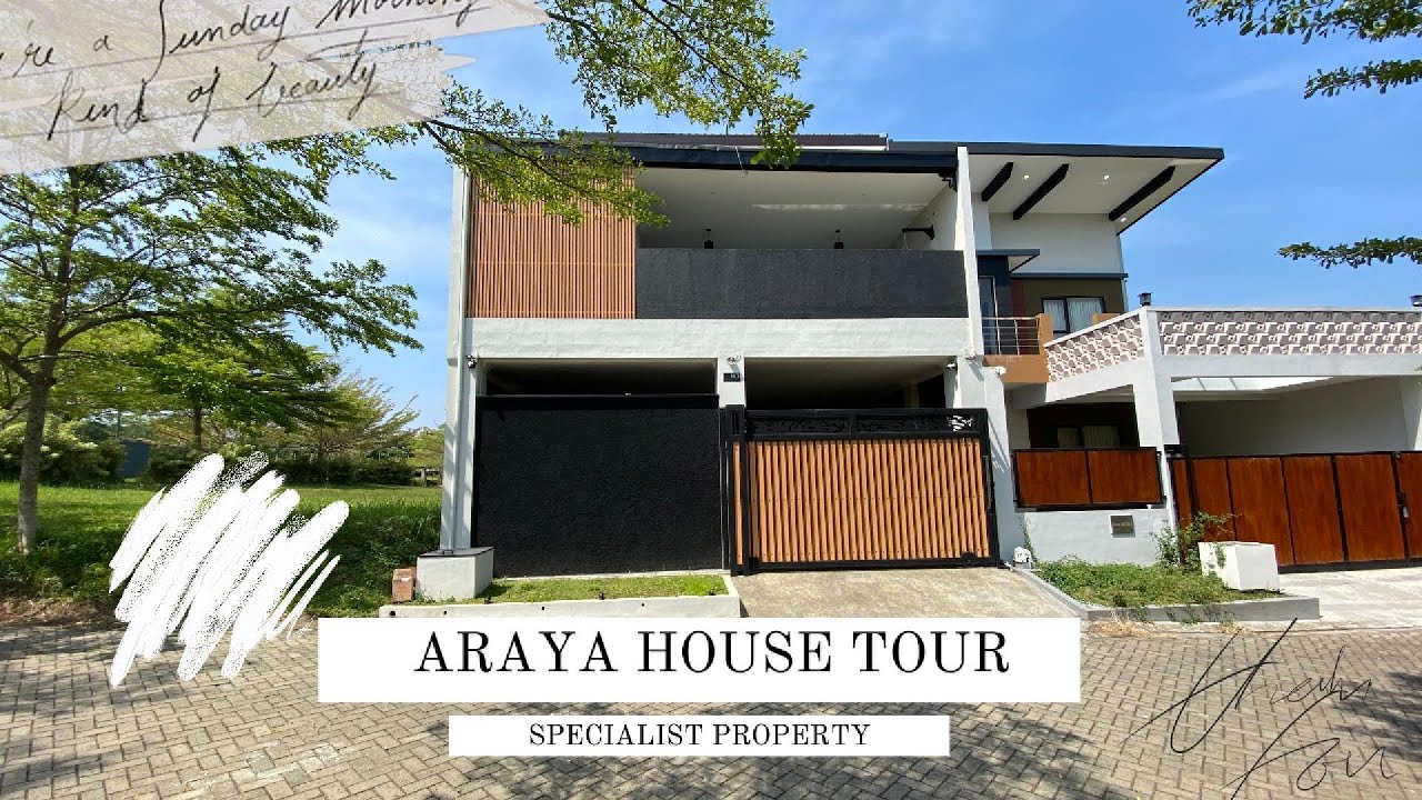 HOUSE TOUR RUMAH DI ARAYA MALANG | Hunian Elegan 2 Lantai dengan Konsep ...