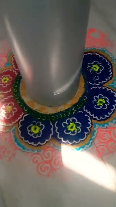 rangoli circle design #art - YouTube