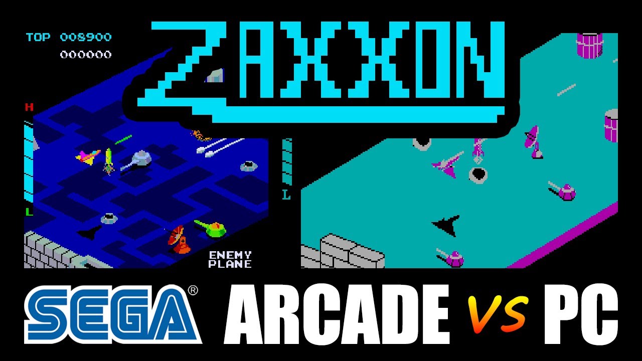 Zaxxon - SEGA ARCADE vs PC: Arcade, PC Booter (PC and PCjr) - YouTube