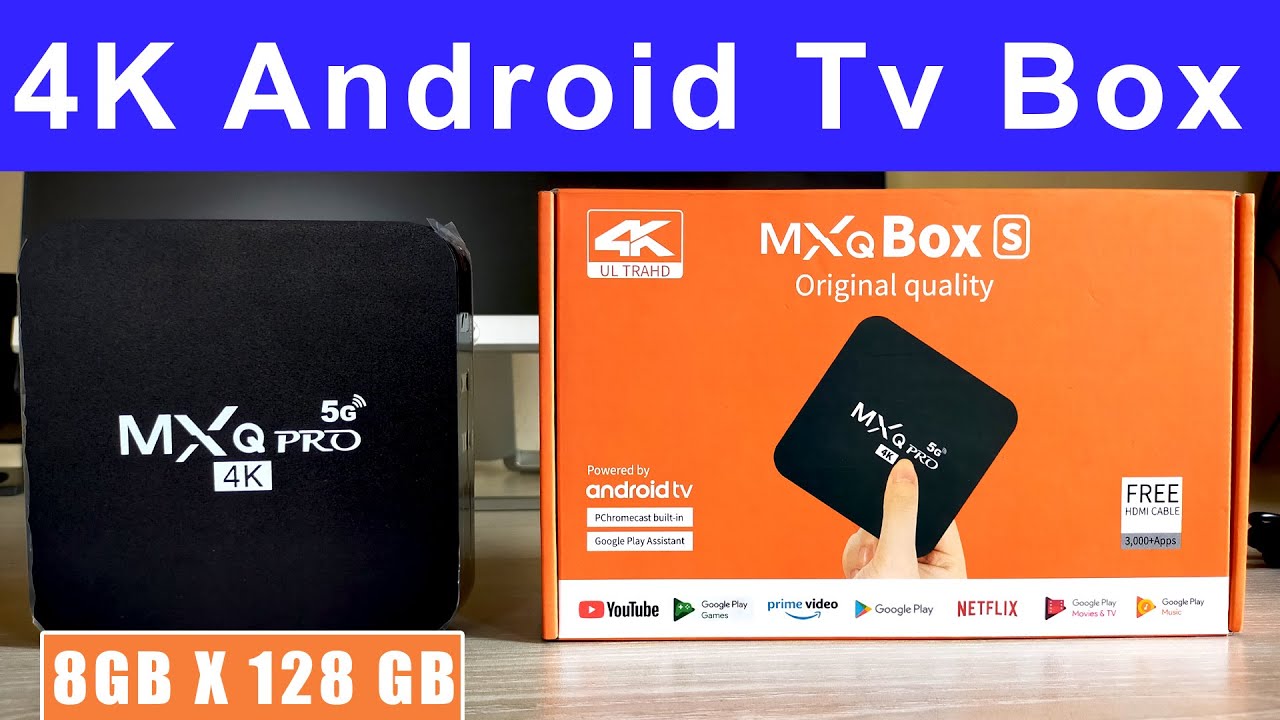 smart android tv box 2023 4K Resolution Smart Tv Box 8GB 128GB MXQ Pro ...