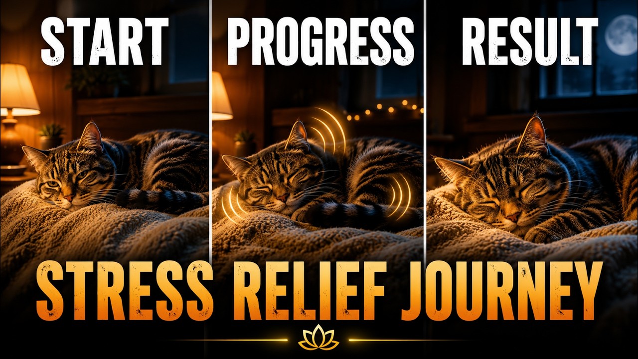 Cat Purring All Night | Stress Relief & Relaxation ASMR - YouTube
