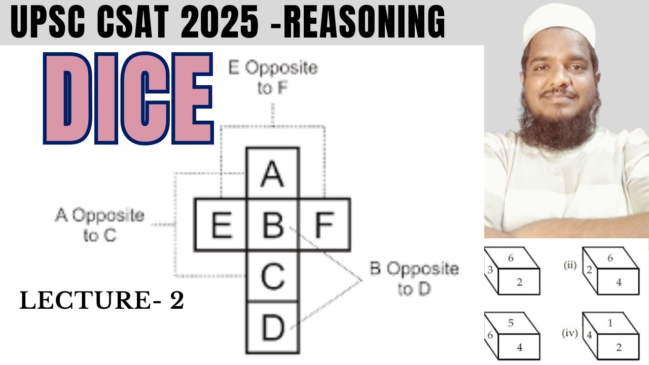Tricks for DICE upsc csat in telugu | Standard and non standard dice ...