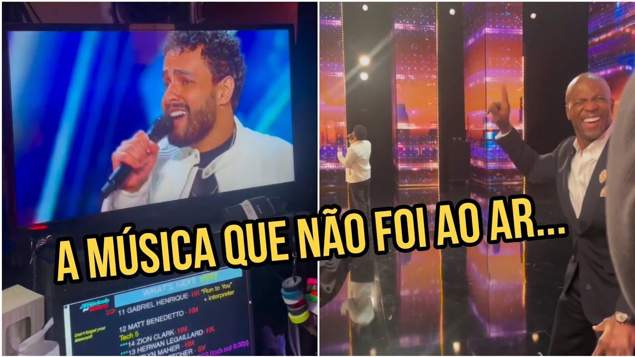Gabriel Henrique cantando And I'm Telling You no Agt ...