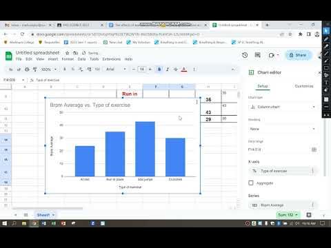 How to work out averages and make a bar graph from your breathing rate ...