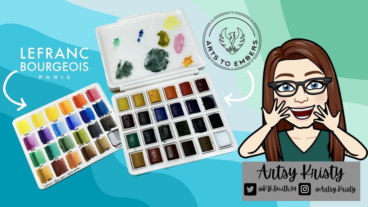 Lefranc and Bourgeois Watercolor Paints Product Review and Palette ...