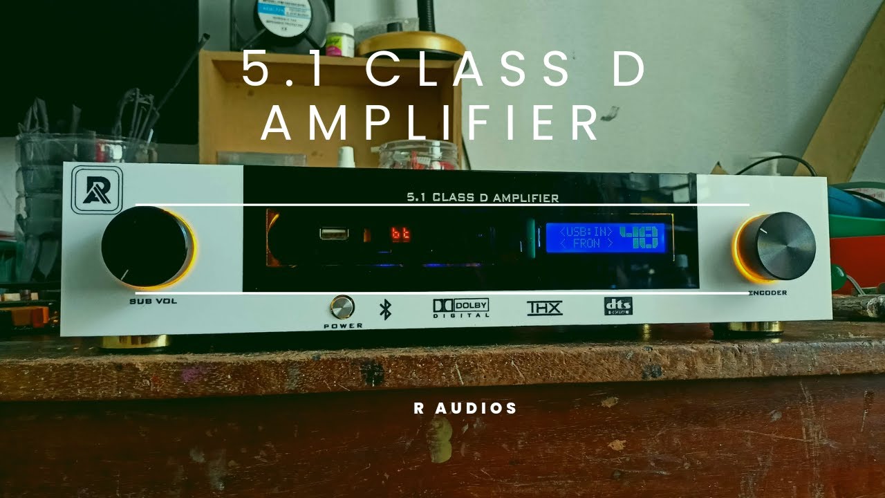 5.1 Class D Amplifier # 200 Watts RMS # - YouTube