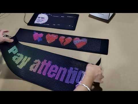 Programmable Flexible LED Display Car Scrolling Advertise Message LED ...