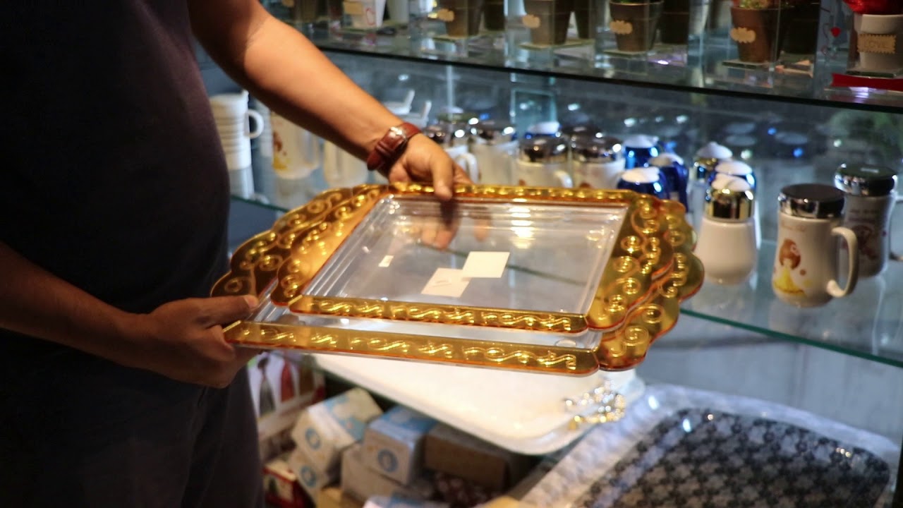 Exclusive designer food serving tray collection & price - YouTube