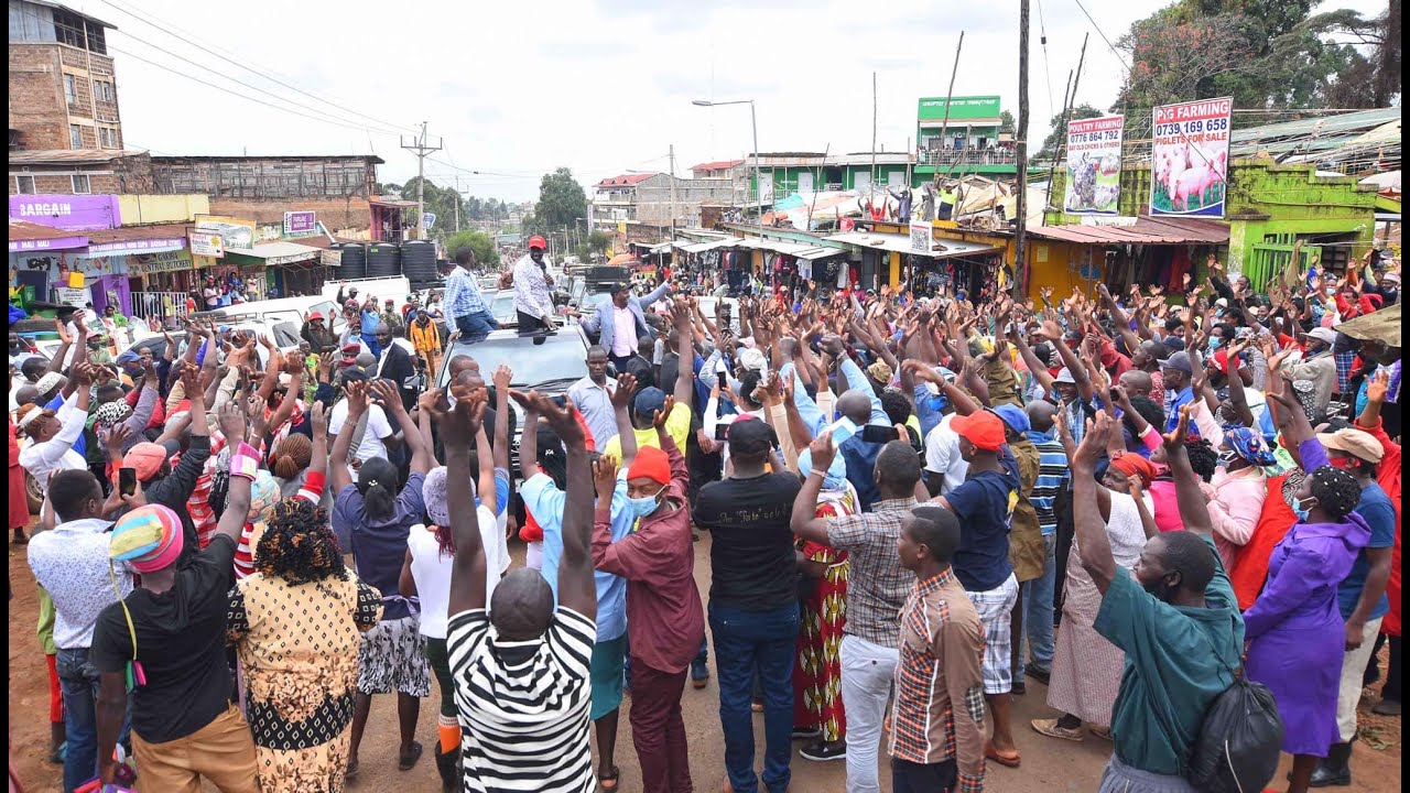 LIVE! RUTO AND HIS TANGATANGA TEAM BRING DOWN KIRIANI TOWN, MURANG'A ...
