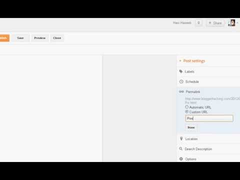 Create Custom URL For Blog Post - Blogger - YouTube