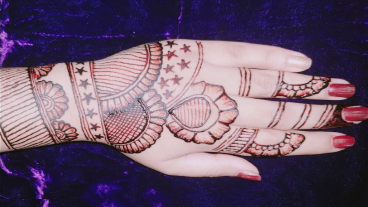 Unique mehndi design full hand|star design mehndi|beautiful mehndi ...