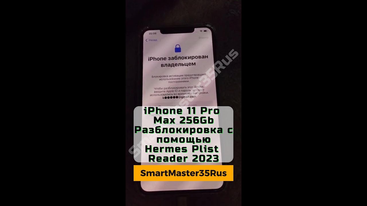 🔓 Разблокировка iPhone 11 Pro Max 256Gb с помощью Hermes Plist Reader ...