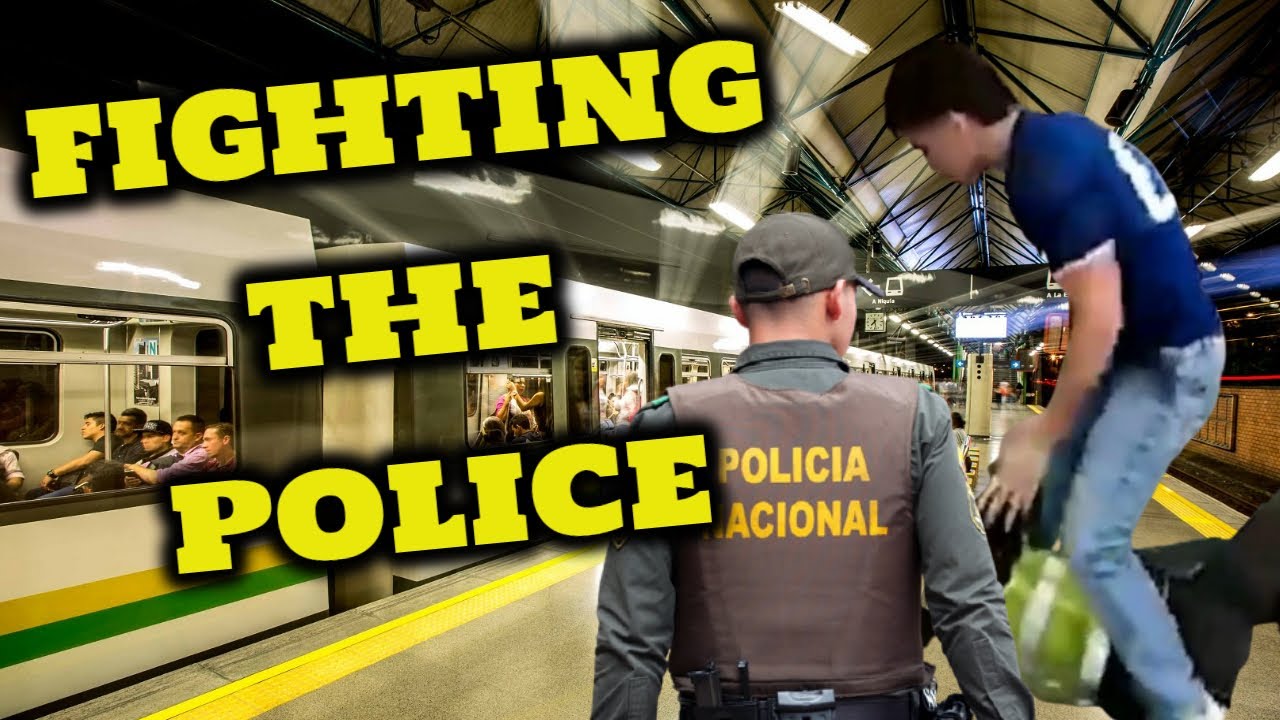 Incredible Video Of Young Man Fighting With A Colombian Police Officer ...