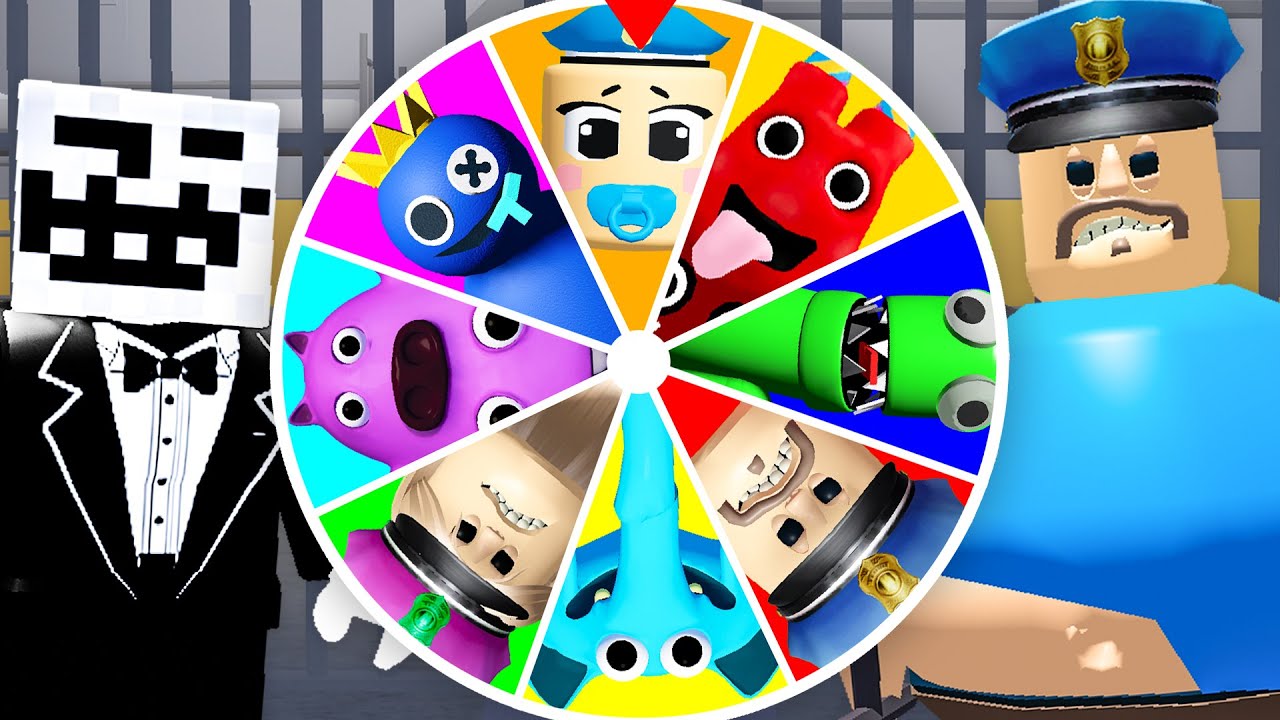 SPIN WHEEL WITH NEW GARTEN OF BANBAN 3 RAINBOW FRIENDS FAMILY BARRY'S ...