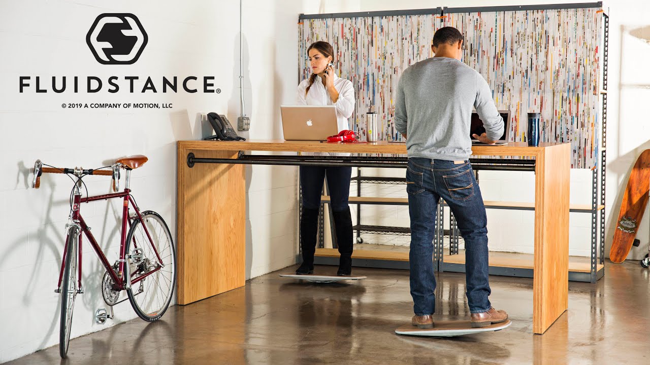 Level - The Standing Desk Balance Board by FluidStance - YouTube
