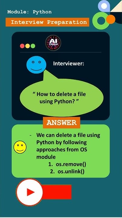 How to Delete a File in Python? Python OS module - YouTube