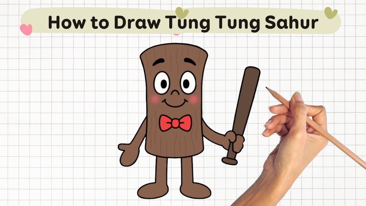 🎨 How to Draw Tung Tung Tung Sahur (Step-by-Step Easy Tutorial) - YouTube