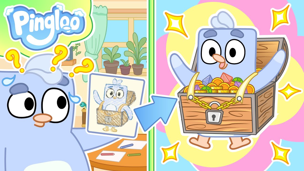 Magic Costume Fun | Winter Theater Adventure | Funny Pingloo Cartoons ...
