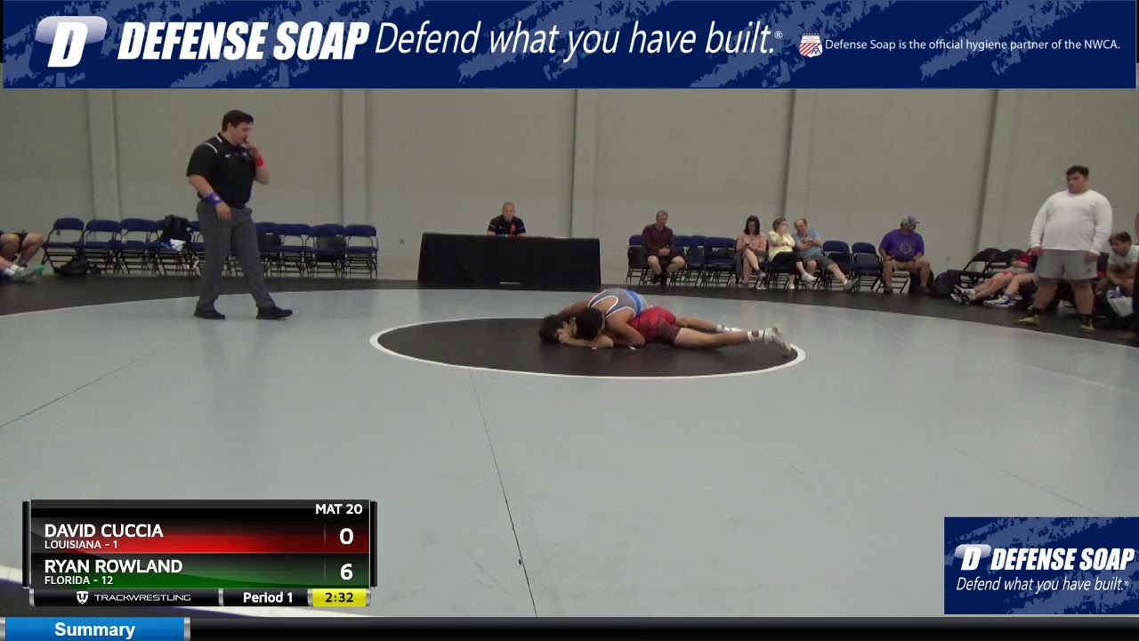 Mat 20 113 David Cuccia Louisiana Vs Ryan Rowland Florida - YouTube