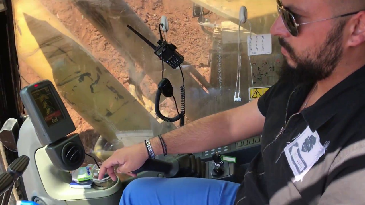 Caterpillar 365C Excavator Loading Trucks - Operator View - YouTube