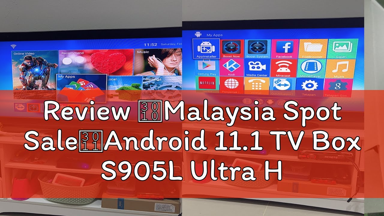 Review 【Malaysia Spot Sale】Android 11.1 TV Box S905L Ultra HD 4K HDR 8GB RAM 128GB ROM Set Top ...