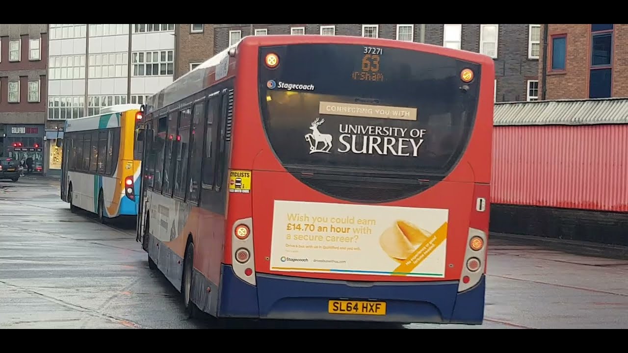 Here is the stagecoach bus 37271 on the number 63 in Guildford Tuesday ...