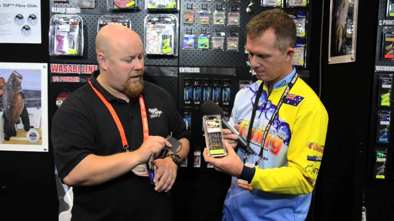 AFTA 2015 - Black Magic Enticer Spoons, Jelly Bean Rig, Spinsect - YouTube