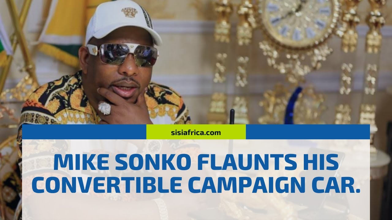 MIKE SONKO FLAUNTS HIS CONVERTIBLE CAMPAIGN CAR. - YouTube