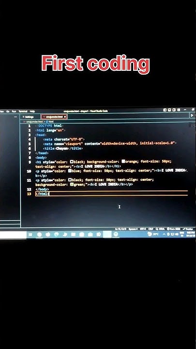 my first coding #viralvideo #shorts #viralvideo - YouTube