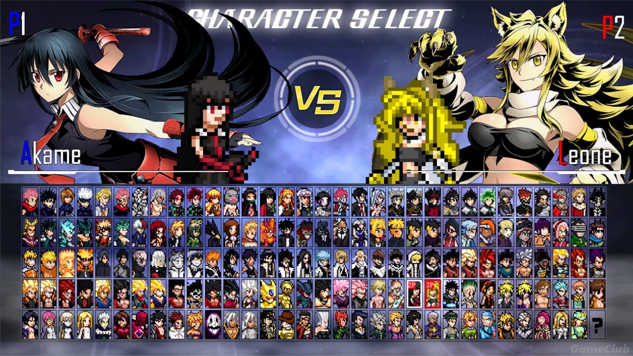 Shonen Jump Nova Geração Mugen V2 + Character Selection Screen ...