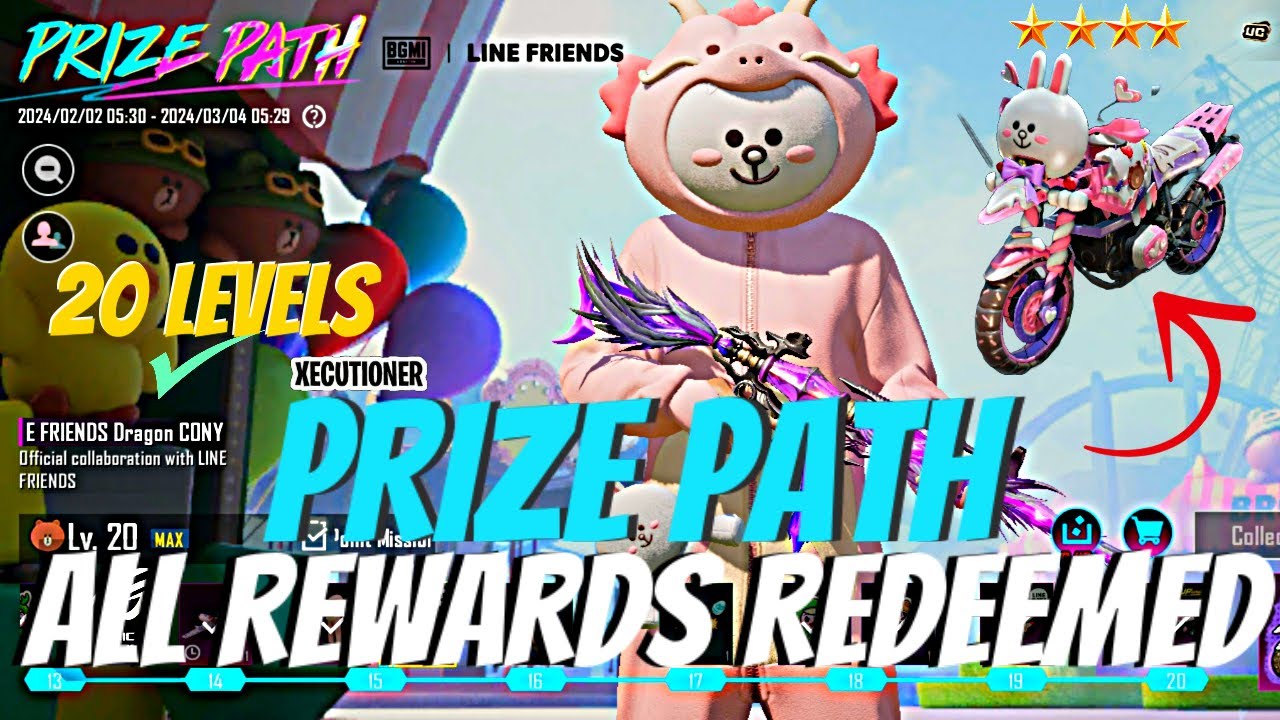 Prize Path Event | Upgradable Bike Skin | How to Unlock 20 Levels ...