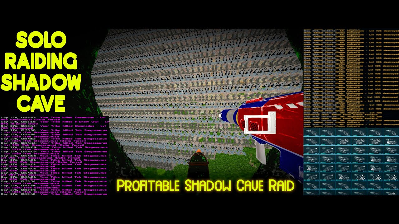 Ark - Solo Raiding Shadow Cave and Glow Tail Cave I Unofficial I 4K ...