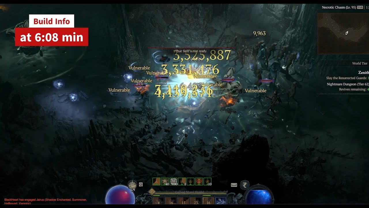 Diablo 4 Sorceress Build lvl 100 Chain Lightning + T60 Nightmare ...