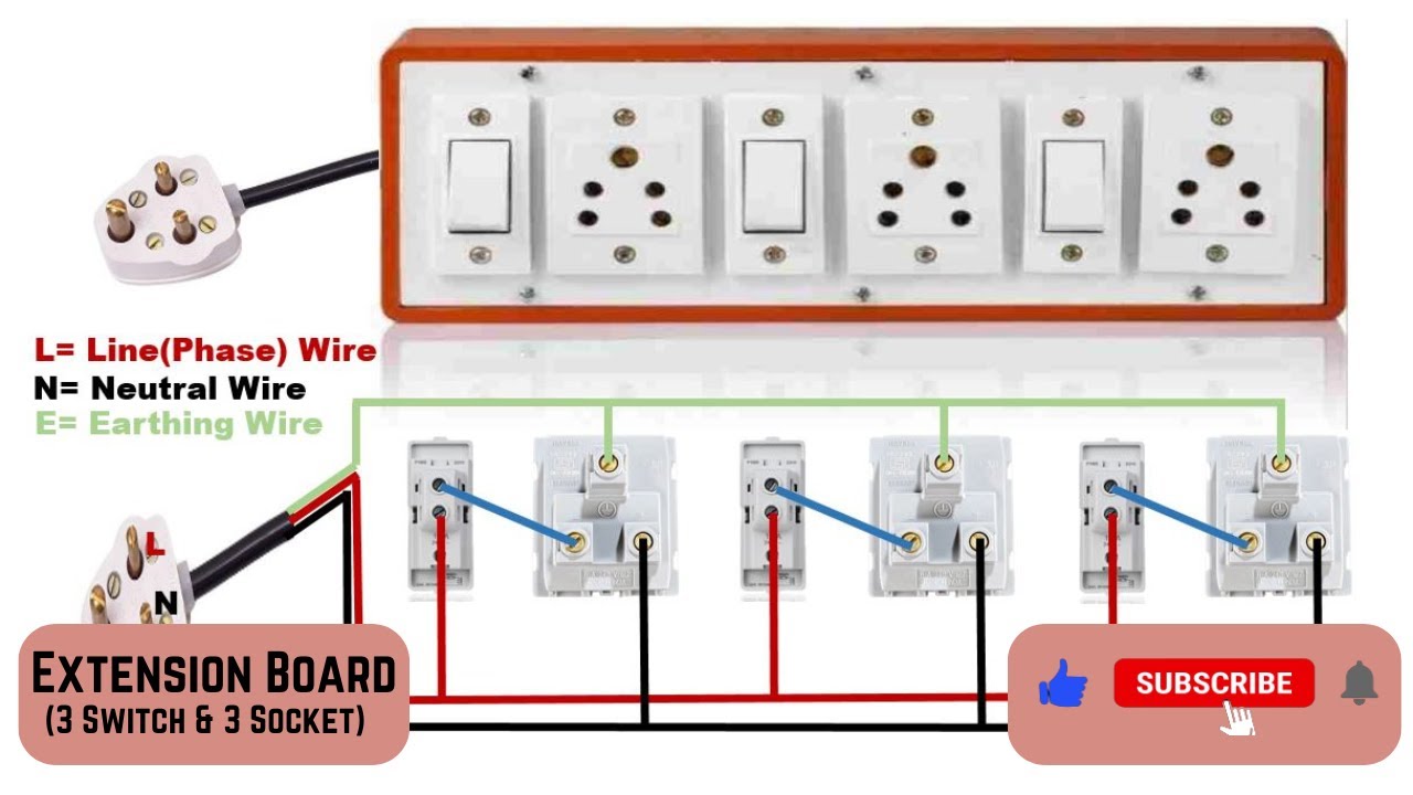 How to make Extension Board at home - YouTube