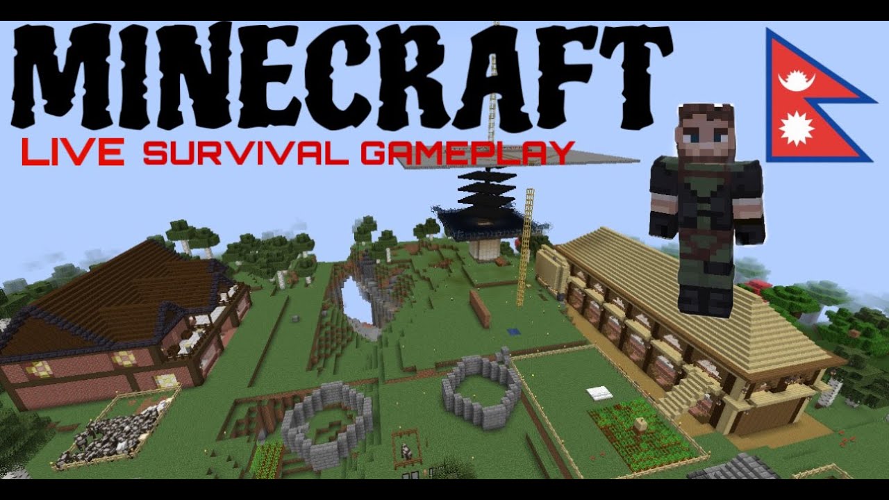 Minecraft Server Game Play Live 🇳🇵 Nepali Exploring And Building 6425