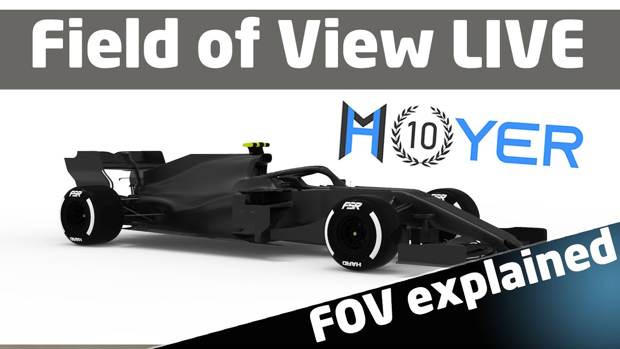 Field of View (FOV) explained briefly on rFactor 2 in F1 2020 FSR car ...