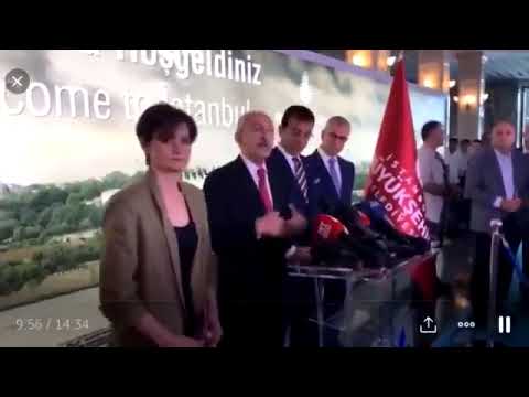 CHP İstanbul İl Başkanı Canan Kaftancıoğlu'nun müthiş refleksi... Üstelik sol elle...