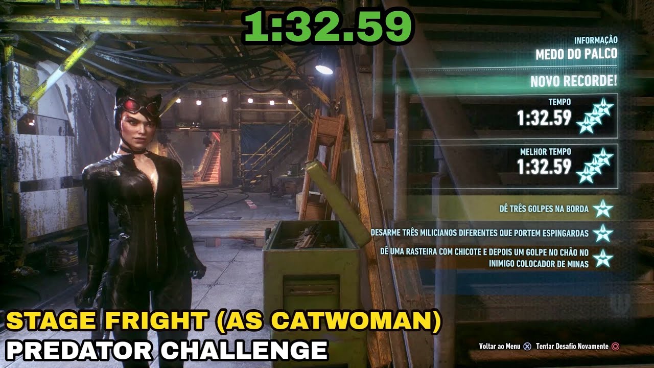 Batman: Arkham Knight - Stage Fright (as Catwoman) - Predator Challenge ...